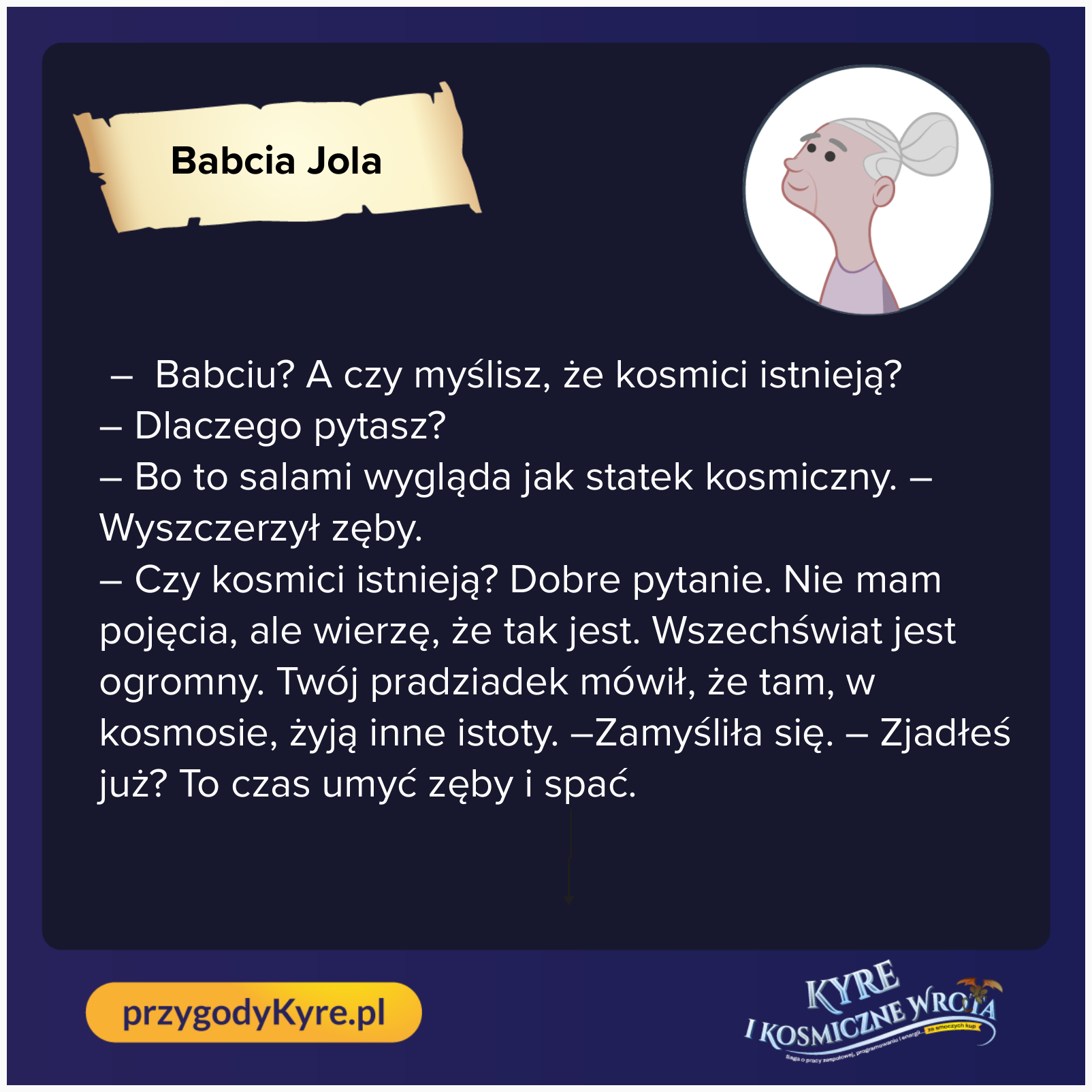 Babcia Jola - babcia Kyre i Iris, opiekunka - Przygody Kyre
